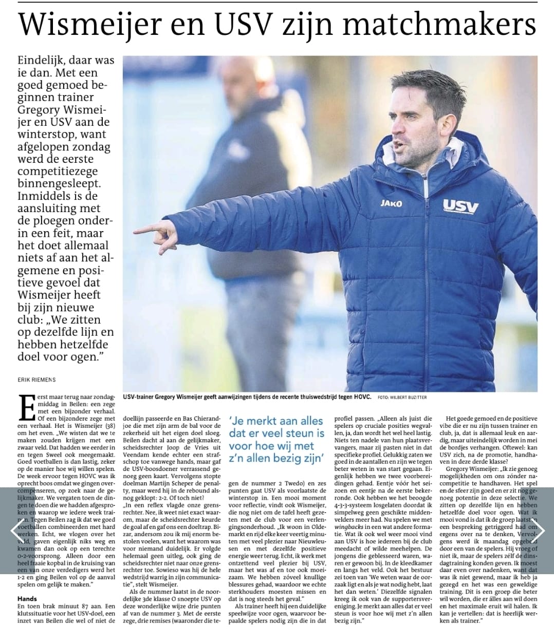 Mooi verhaal in de Meppeler | Union SV